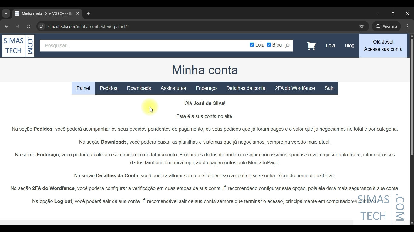 3 passos para criar uma conta no site